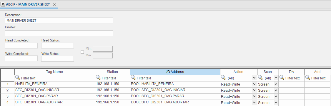 INDUSOFT (AVEVA EDGE): CONFIGURAÇÃO DE DRIVER DE COMUNICAÇÃO PARA PLC ...